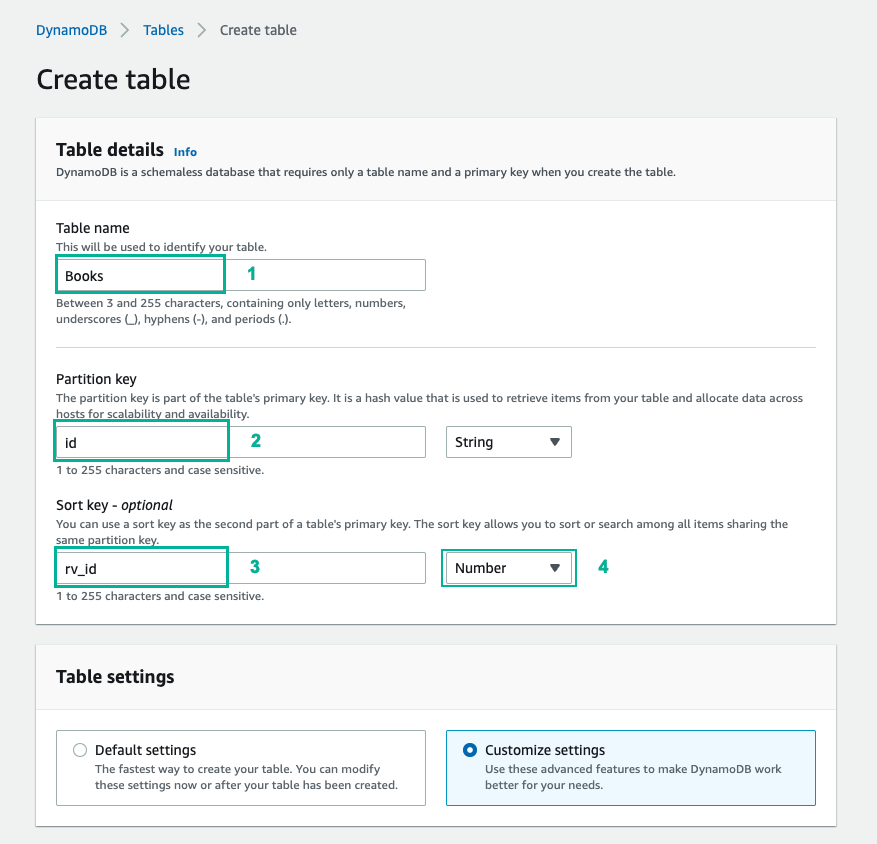 Create DynamoDB table :: Serverless - Build Frontend to call API Gateway Create DynamoDB table :: Serverless - Build Frontend to call API Gateway