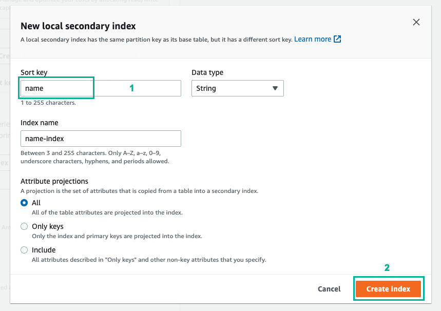 Create DynamoDB table :: Serverless - Build Frontend to call API Gateway Create DynamoDB table :: Serverless - Build Frontend to call API Gateway